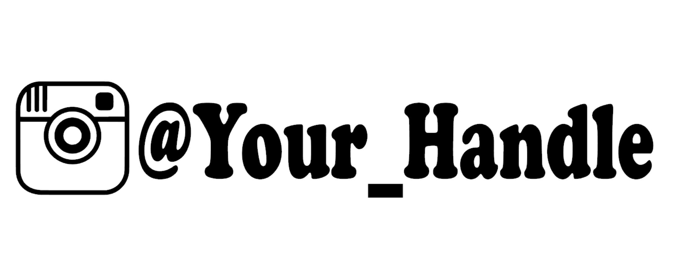 Instagram Handle decal V2 – Everything Vinyl Decal