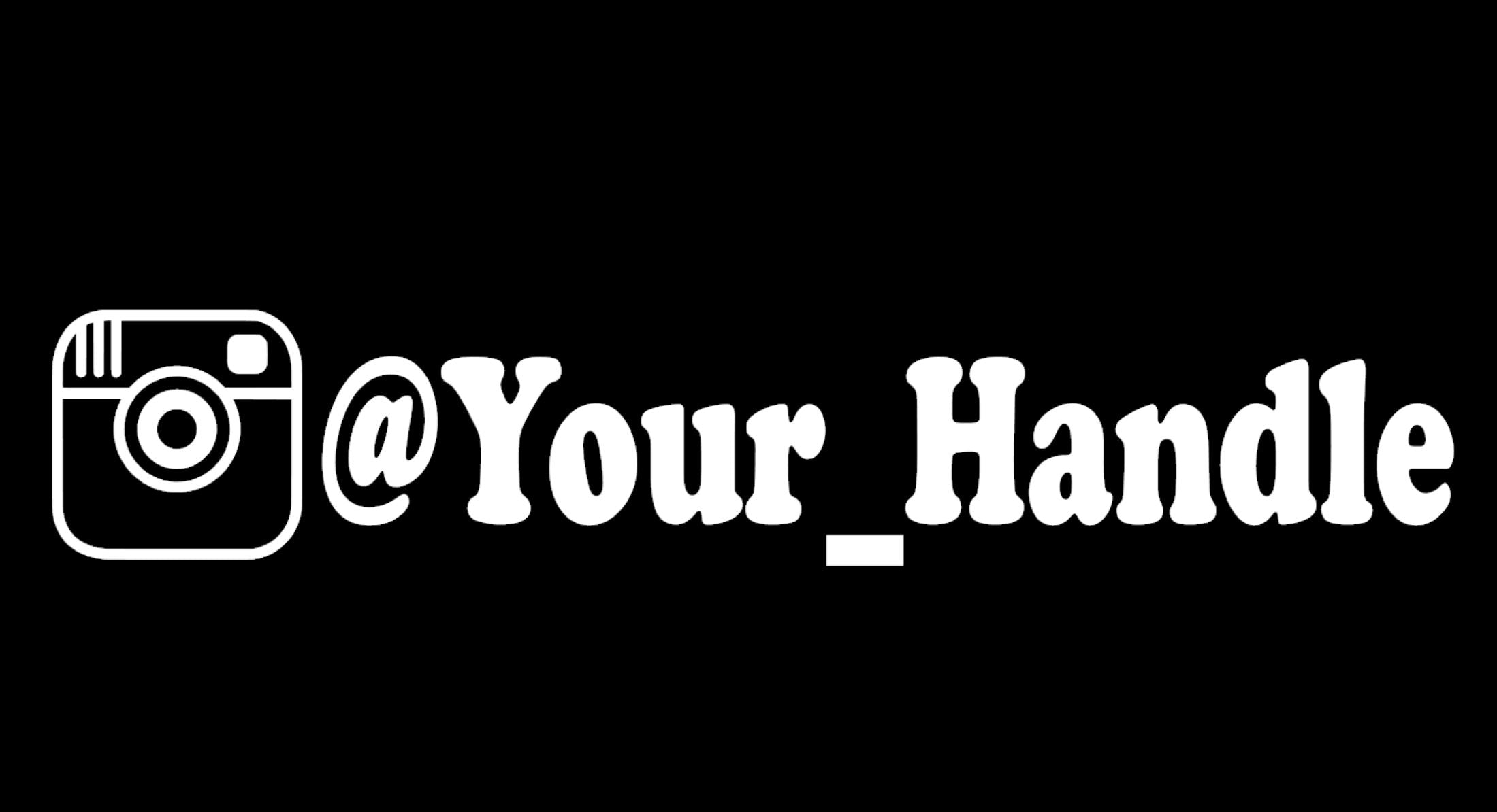 Instagram Handle decal V2 – Everything Vinyl Decal